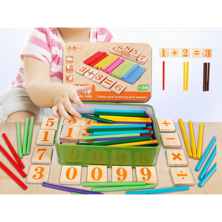 100PCS! Kids Mathematical Sticks Alat Ajar Anak Matematik Alat Ajar ...