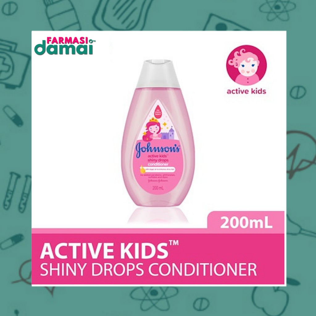 JOHNSONS ACTIVE KIDS SHINY DROPS CONDITIONER 200ML | Shopee Malaysia