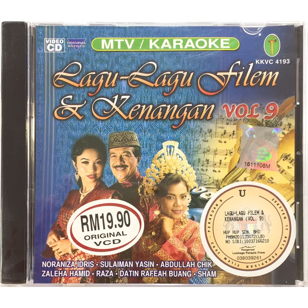 Lagu-lagu Filem & Kenangan Vol.9 (MTV KARAOKE VCD) | Shopee Malaysia
