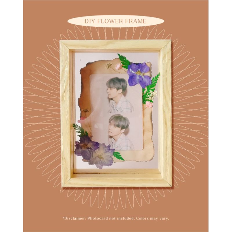 (Ready stock) DIY Flower Photo Frame with Transparent Window | Shopee ...