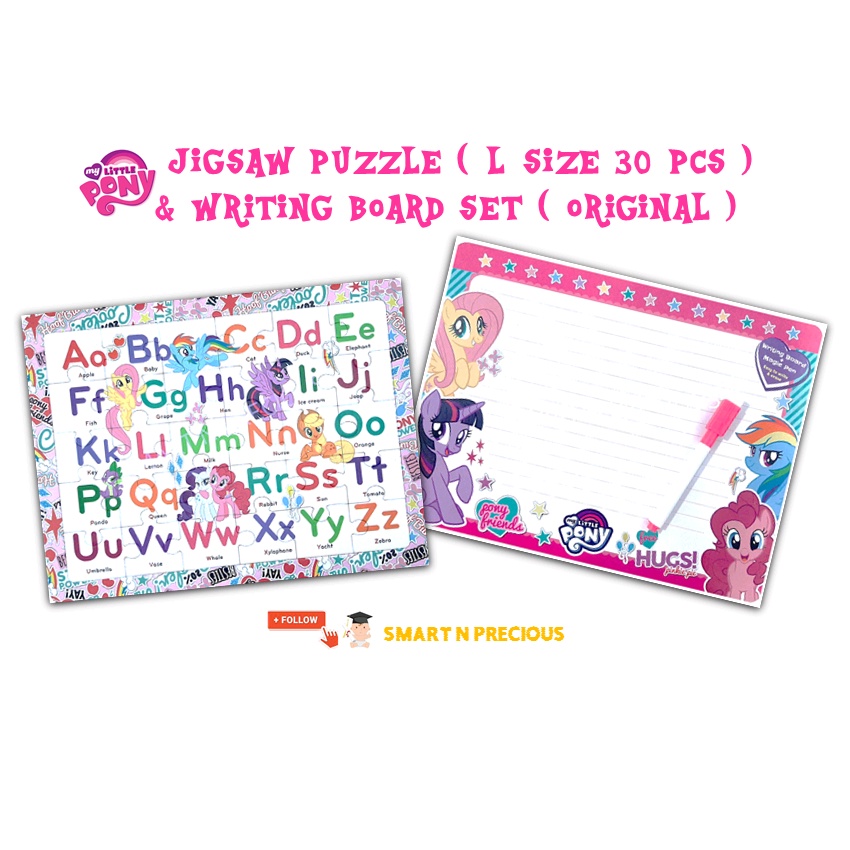 My Little Pony Educational Toys Set ABC Alphabet Jigsaw Puzzle for Kids ...
