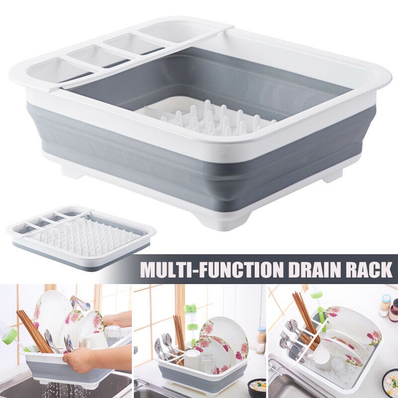 SP 65 Kitchen Foldable Dish Drainer Collapsible Large Folding Bow Dish ...