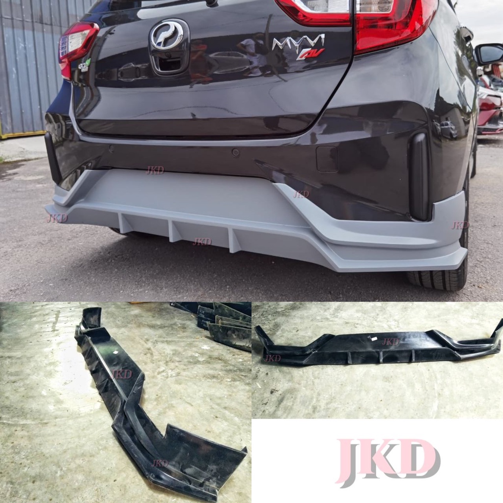 REAR DIFFUSER MYVI 2022 GEN 3 FACELIFT V3/REAR SKIRT MYVI 2022 HIGH ...