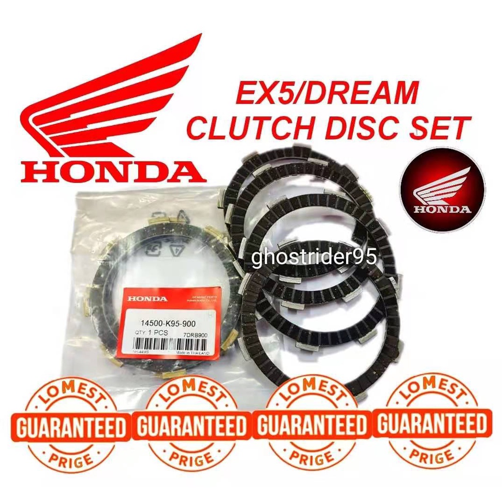 EX5 DREAM CLUTCH DISC SET AUTO CLUTCH DISC KRISS100 E BONUS WAVE100 EX5 CLASS HONDA CLUTCH YTZ5 ...