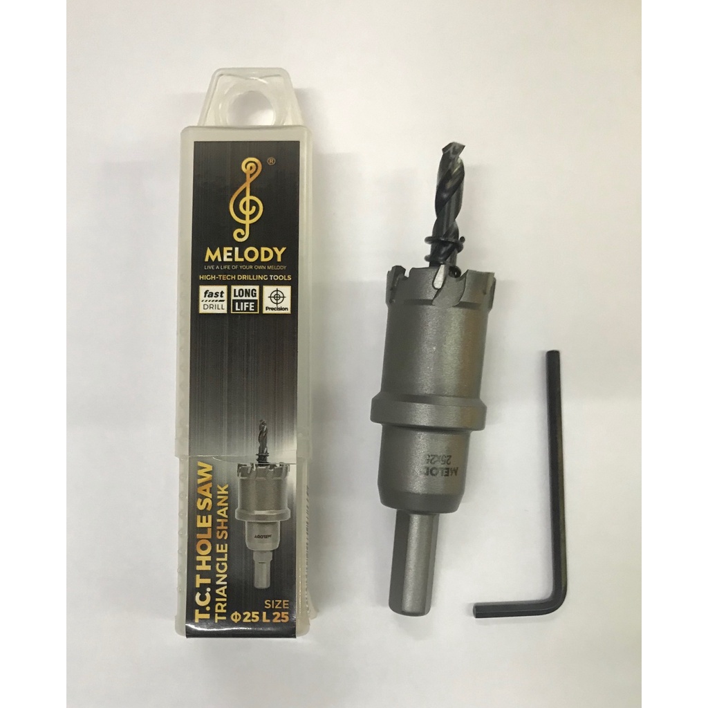 MLD-THS2525 25 X 25L MELODY TCT HOLE SAW TRIANGLE SHANK | Shopee Malaysia