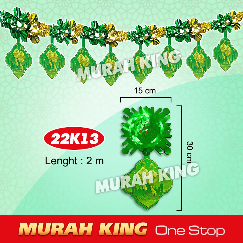 Hari Raya Hanging Tinsel Hari Raya Banner Hari Raya Decoration Selamat ...