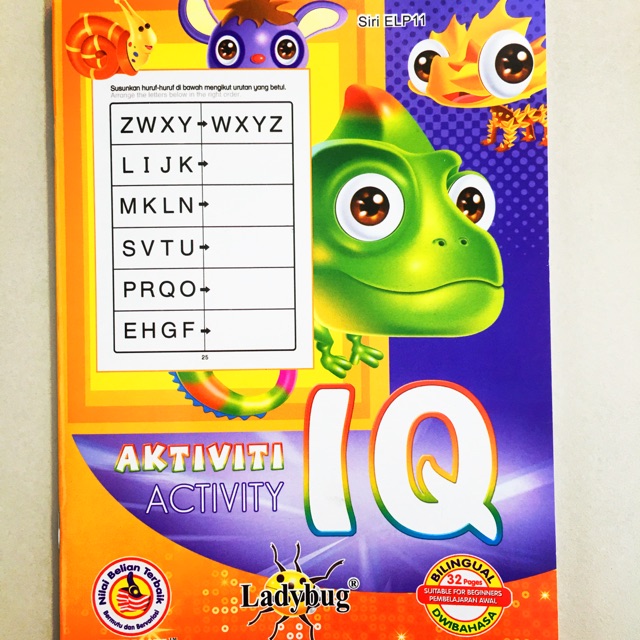 IQ activity book ( suitable for children 4years and above ) | Shopee ...