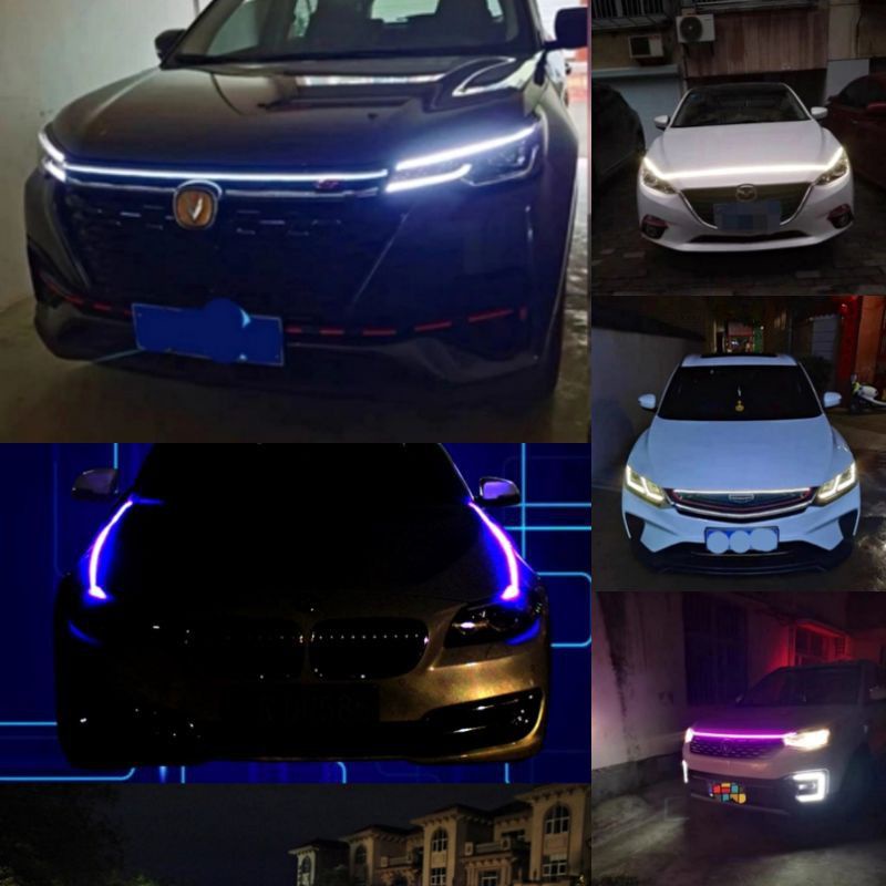 LED Strip Under Car Tube underglow Underbody System Neon light work ...