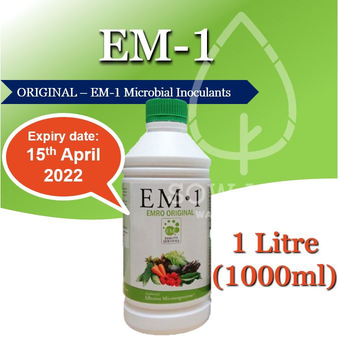 EM1 Effective Microorganism 1 Litre EM-1 Organic Fertilizer Pesticide ...