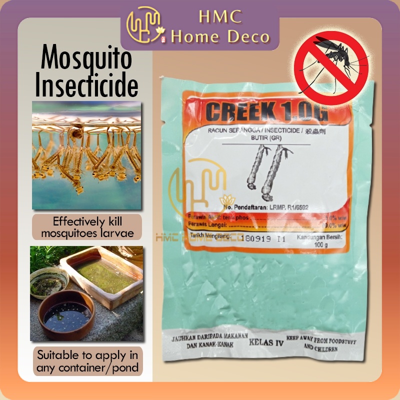 CREEK 1.0G ABATE (100G) INSECTICIDE RACUN SERANGGA FOR MOSQUITO NYAMUK ...