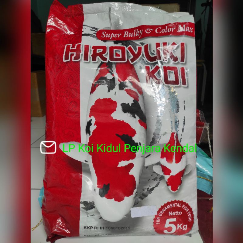 Koki Hiroyuki Super Bulky Color Max RePack Koi Feed 1 Kg 1kg packing ...