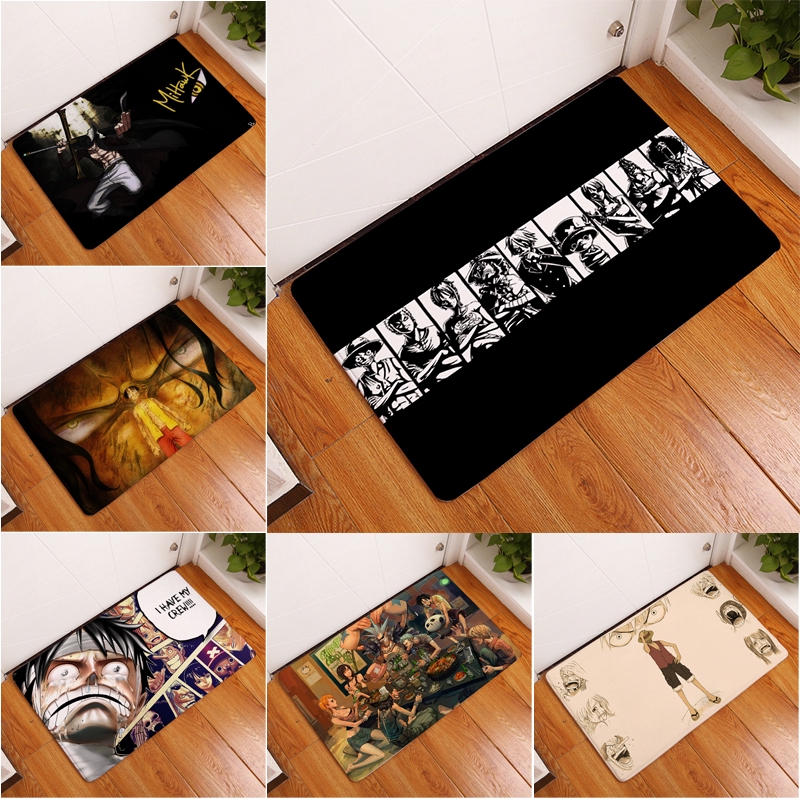Anime 40*60cm 50x80cm One Piece Pattern Anti-Slip Carpet Door Mats ...