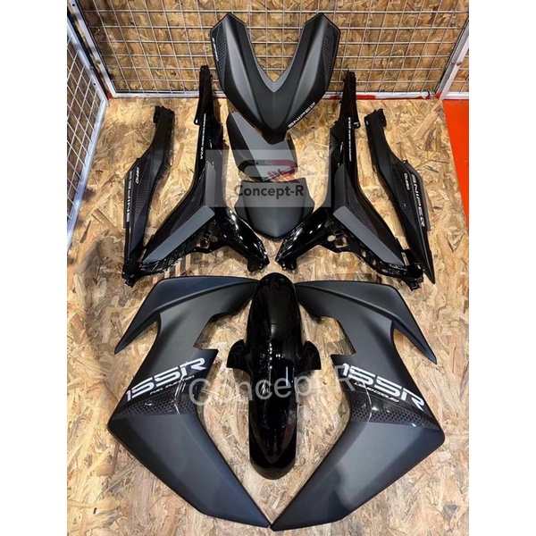 HLD Cover Set Sniper Y16ZR Matt Black | Shopee Malaysia
