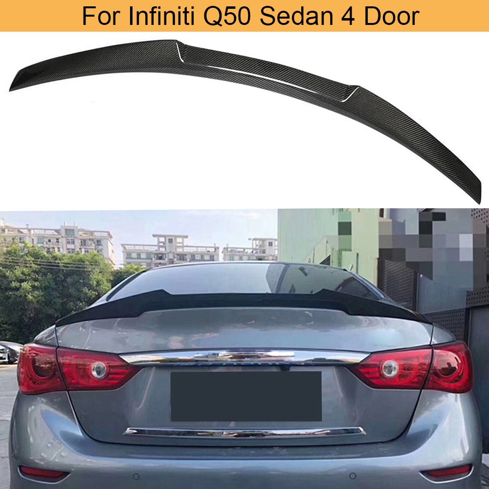 Car Rear Trunk Wing Spoiler For Infiniti Q50 Sedan 4 Door 2014 - 2019 ...