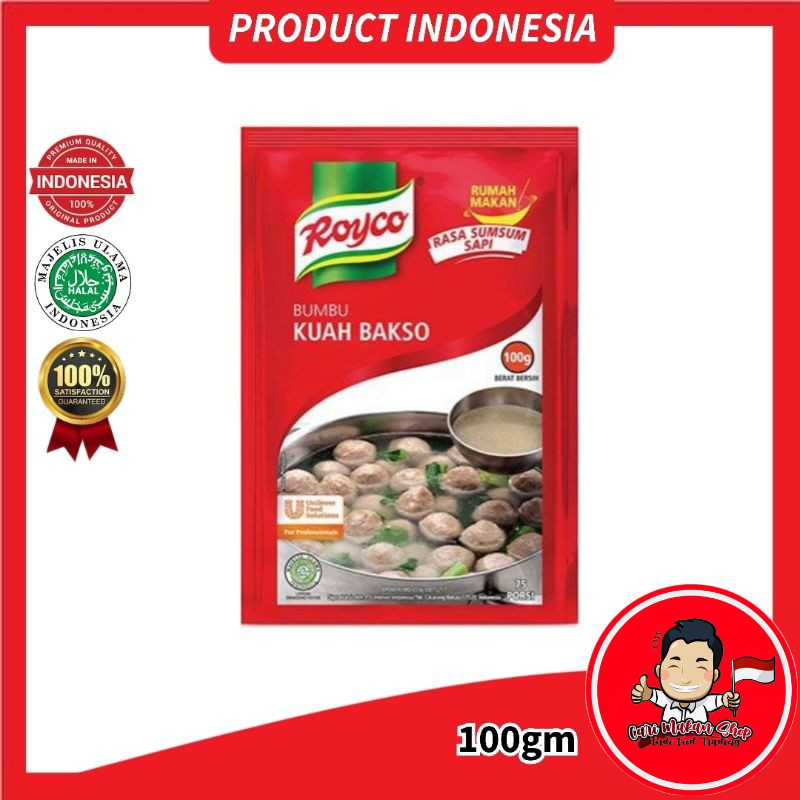 Royco Bumbu Kuah Bakso 100gm (Roico sapi sop bakso) Product Indonesia🇮🇩 ...