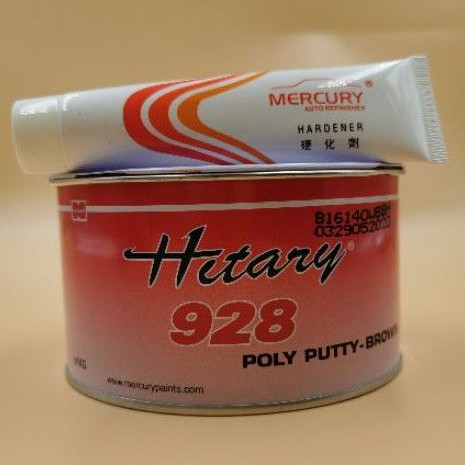 nissan hitary 928 poly putty simen kereta 1kg grey / brown | Shopee ...
