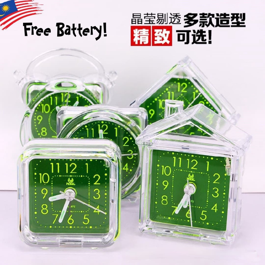 Pearl Mini Clock Travelling Table Alarm Clock Mini Bed Alarm Clock ...