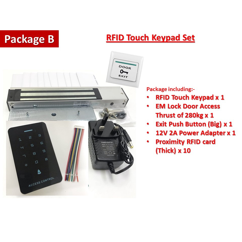 Door Access System RFID Access Control Keypad / RFID Touch Screen ...
