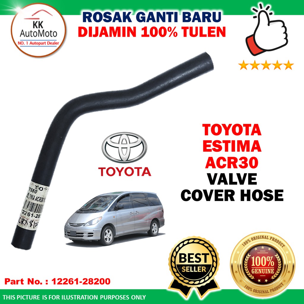 1 x Toyota Estima ACR30 Valve Cover Hose - 12261-28200 | Shopee Malaysia