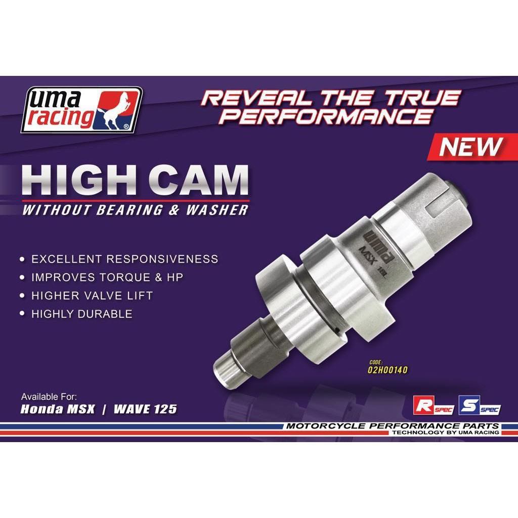 UMA RACING CAM SHAFT DASH 125 FI 2 / MSX WAVE 125 WAVE125 W125 Fi fuel ...
