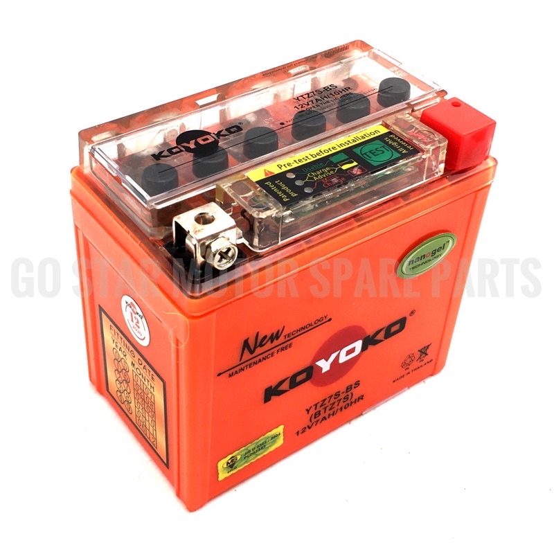 (WARRANTY 1 YEAR) KOYOKO Motorcycle Battery Bateri RXZ LC135 Y125 Y110 ...