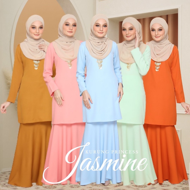 BAJU KURUNG MODEN JASMINE READY STOCK SAMPAI PLUSSIZE | Shopee Malaysia