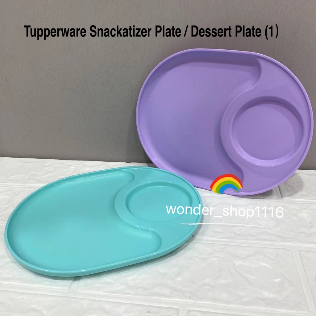 Tupperware Snackatizer Plate / Dessert Plate | Shopee Malaysia