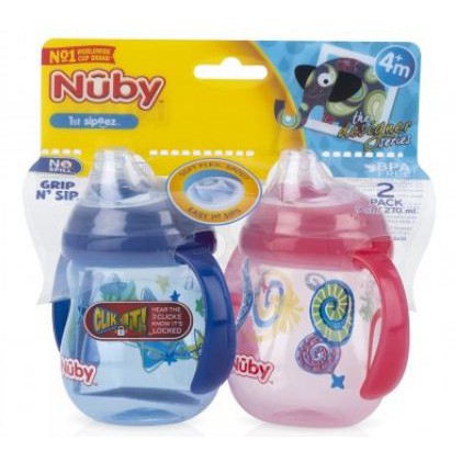 NUBY Active Sipeez No Spill Flip N' Sip Cup With 360 Straw 270ml (9oz) 12m+ | Shopee Malaysia
