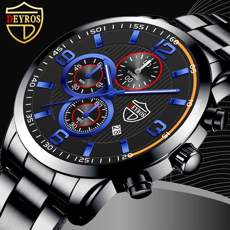 DEYROS 100% Genuine Watch Men Original Luxury Brand Sports Chronograph ...