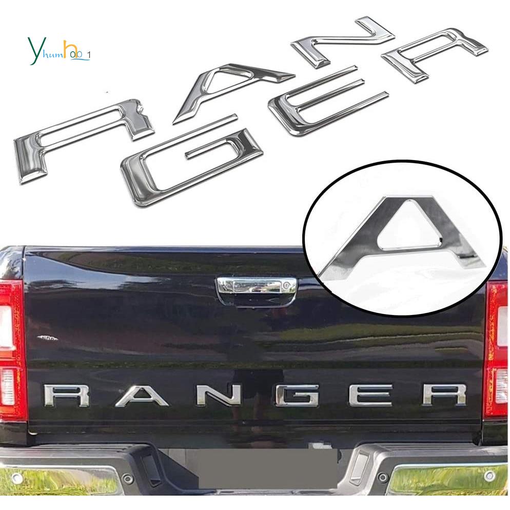 Tailgate Insert Letters for Ford Ranger 2019 2020, 3D Raised & Decals ...