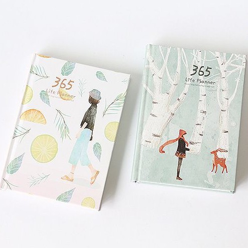 Journal Diary 365 Days Design Planner Book Monthly Weekly Blank ...