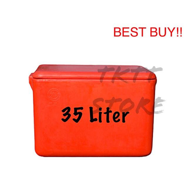 TKTT Heavy Duty Insulated Ice Box Fish Box Ice Bucket Cooler Box Cold ...