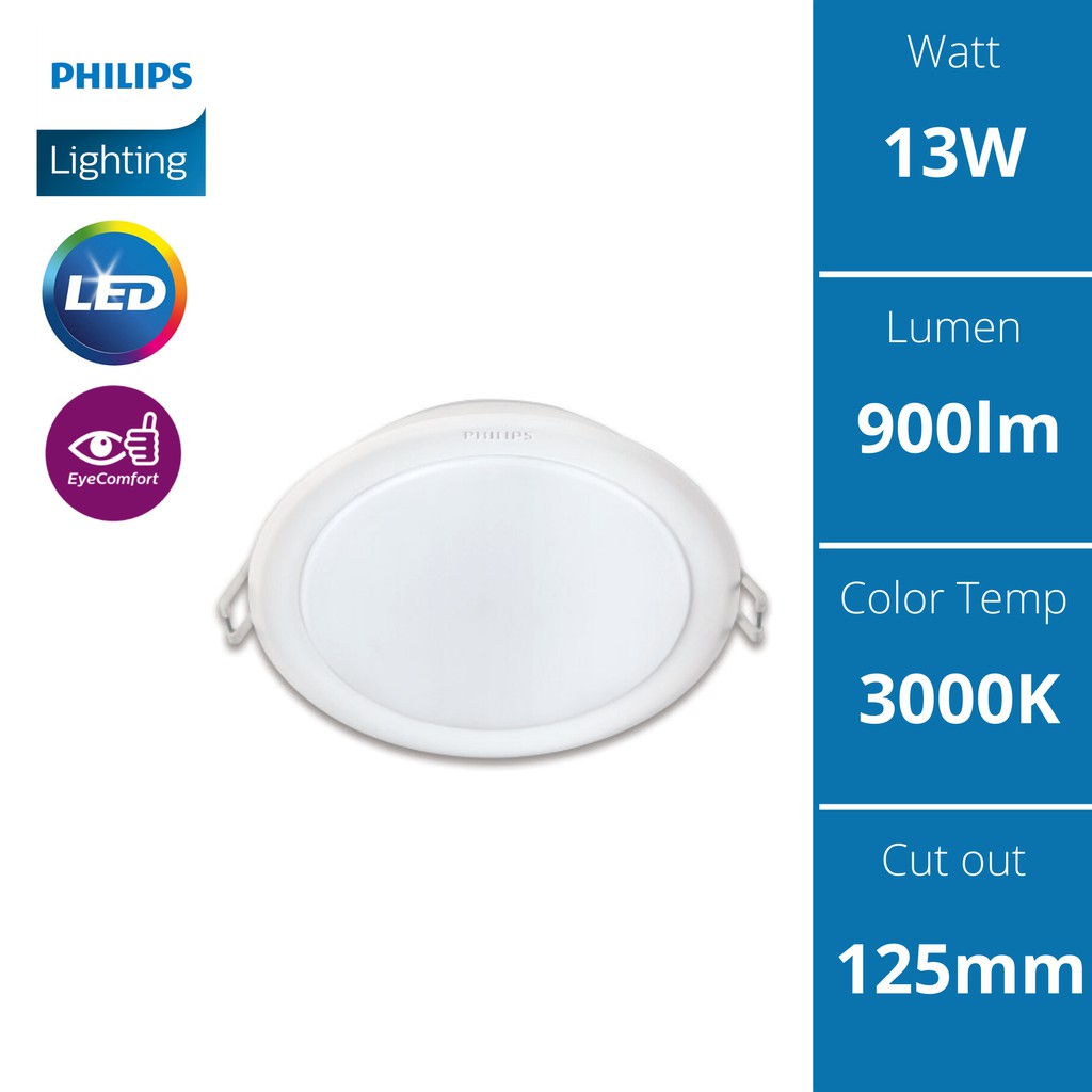 Philips Meson LED Downlight Round 13W | Shopee Malaysia