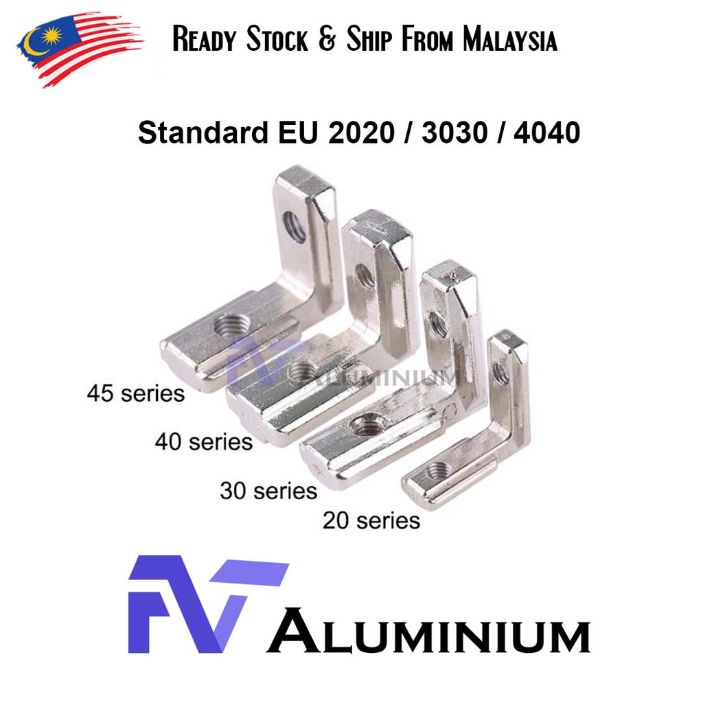 T Slot L Bracket Interior L Corner Joint Angle Bracket for Aluminum ...