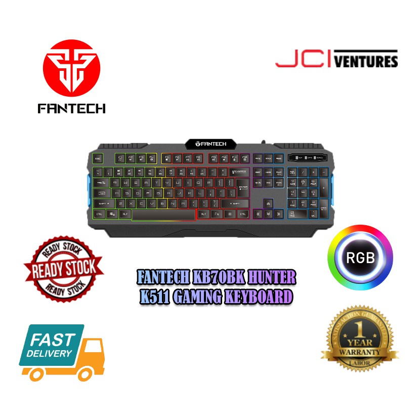 Fantech KB70BK Hunter K511 Gaming Keyboard | Shopee Malaysia