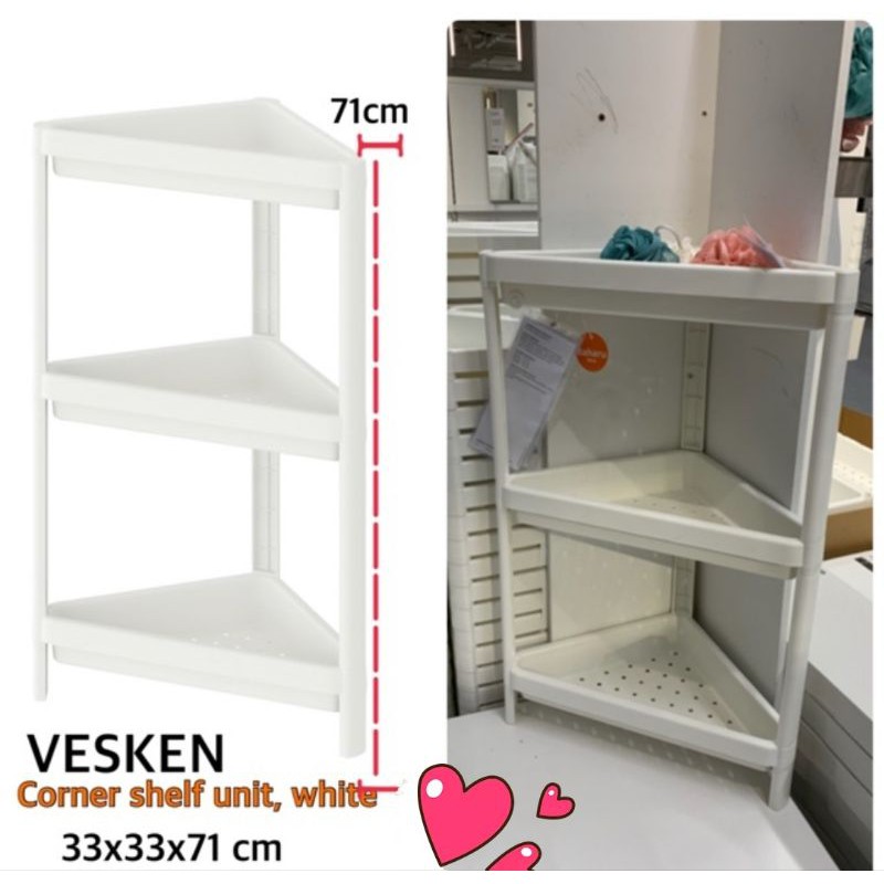 Vesken corner shelf unit store