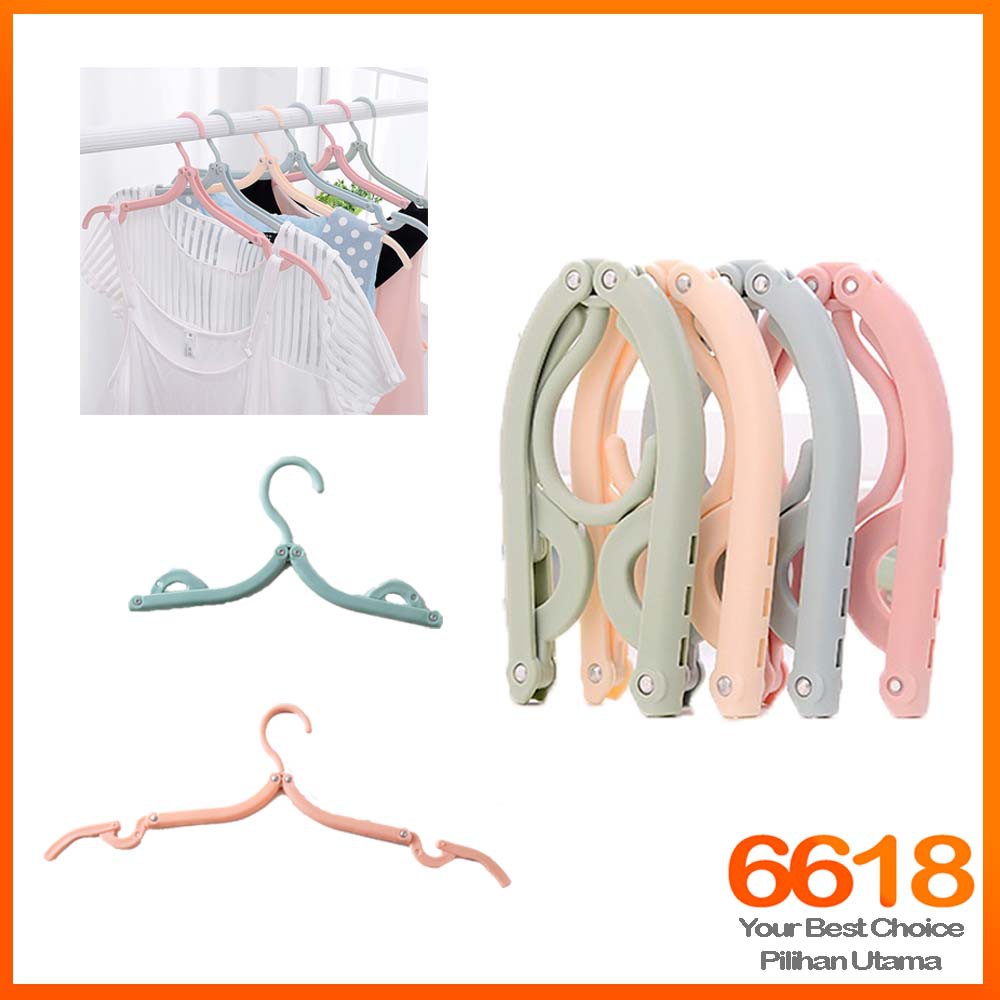 Penyangkut Lipat Penyangkut Baju Seluar Plastik Hanger Portable Folding ...