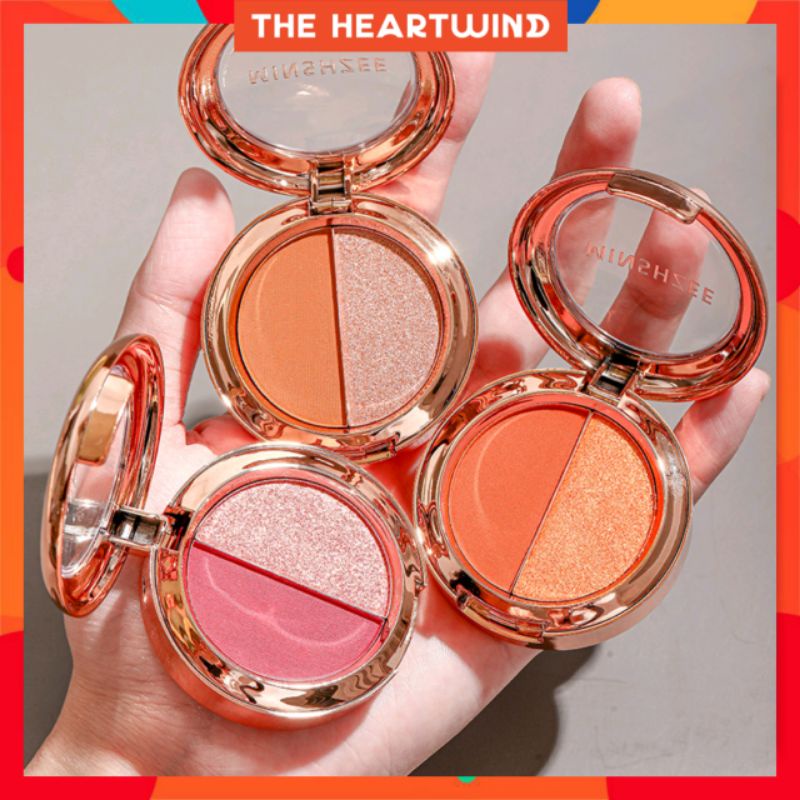 MINSHZEE Eyeshadow Palette High Shimmer Matte Eye Makeup 2 shades ...