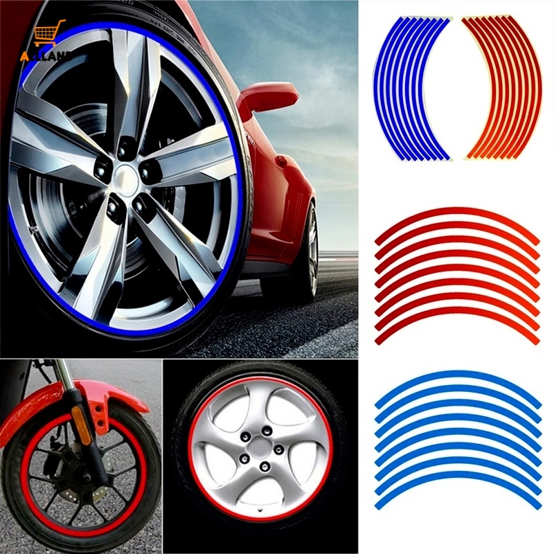 18 Inch Motorcycle Wheel Pinstripe Reflective Sticker/ Universal Car ...
