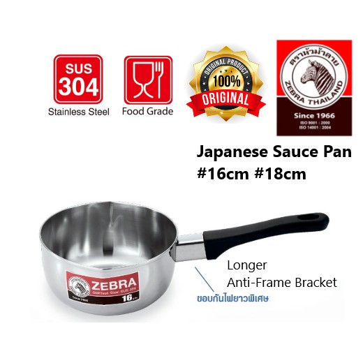 ZEBRA Japanese Sauce Pan#16cm#18cm/Zebra Thailand Stainless Steel ...