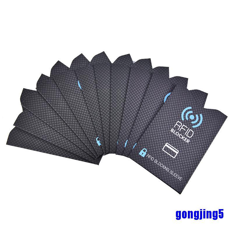 [COD]10pcs Anti-theft RFID Cards Protector for Bank Card RFID Wallet ...