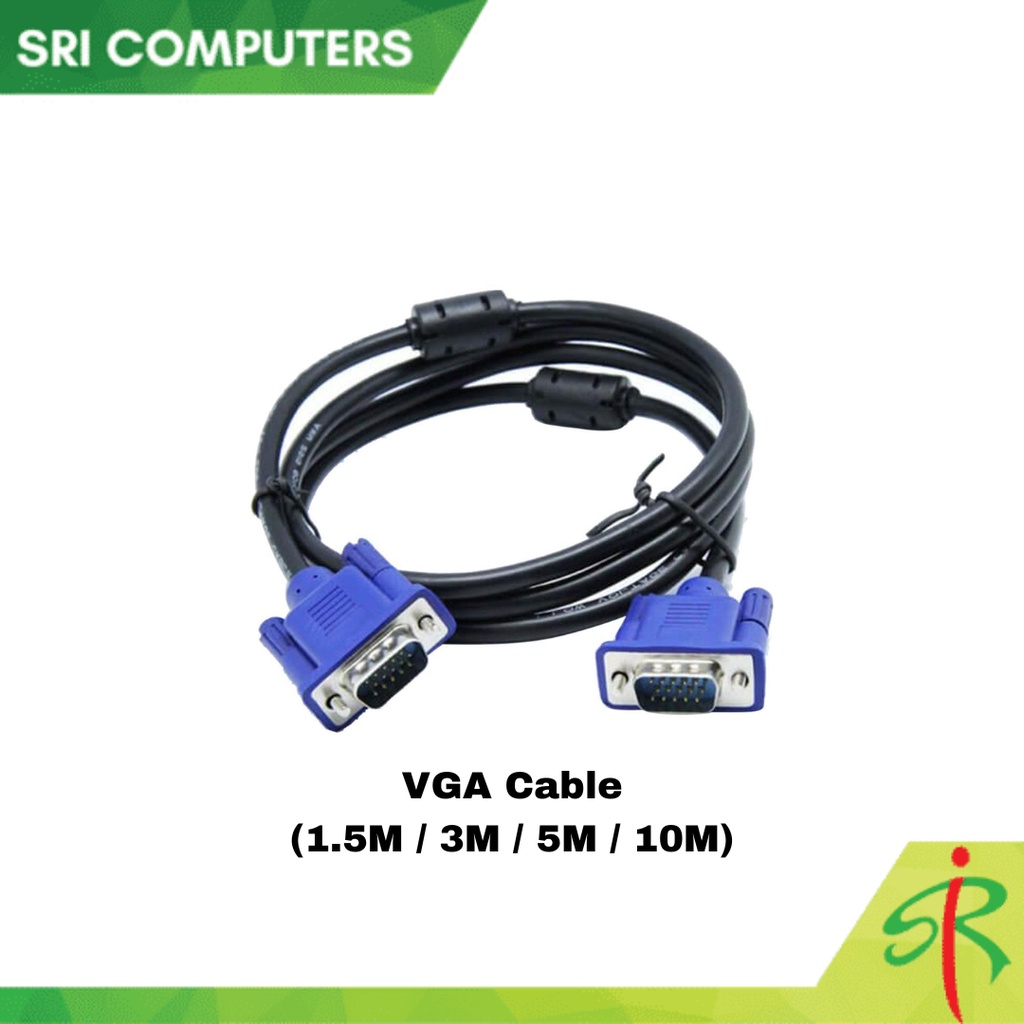 VGA Male To VGB Male Cable (1.5M/3M/5M/10M) | Shopee Malaysia