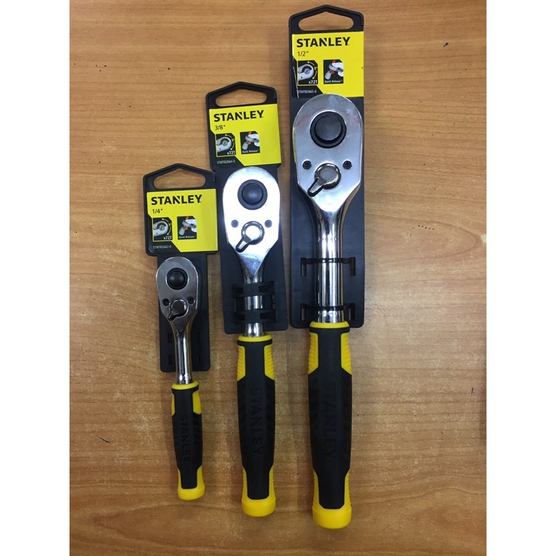 Stanley 72 teeth Quick Release Ratchet Handle 1/4”,3/8”,1/2” | Shopee ...