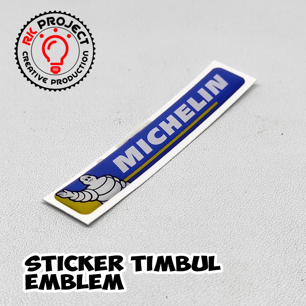 Michelin Sticker Embossed Flexible Resin Emblem | Shopee Malaysia