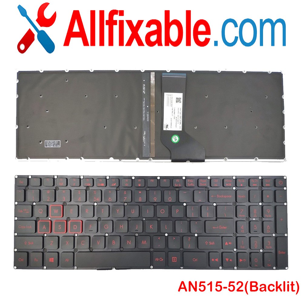 Acer Nitro 5 AN515-51 AN515-52 AN515-53 (Backlit) Series Notebook ...