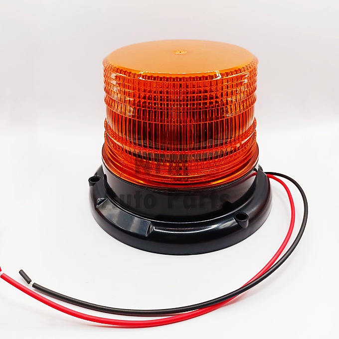 Led High Power Beacon Flashing Strobe Lamp with Magnet & Wire (Amber ...