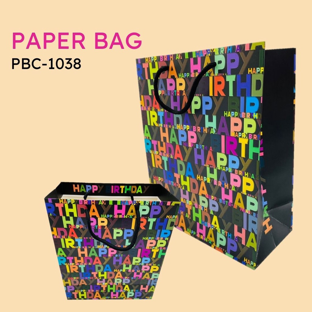 Paper Bag 25x21x10 cm Gift Bag Party Bag Doorgift Paper Bag Murah ...