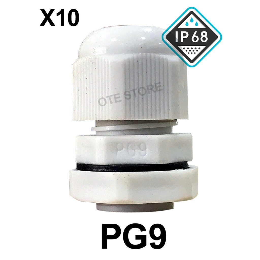 IP68 PVC Cable Gland (PG7 / PG9 / PG11 / PG13.5 / PG16 / PG19 ) X 10 ...