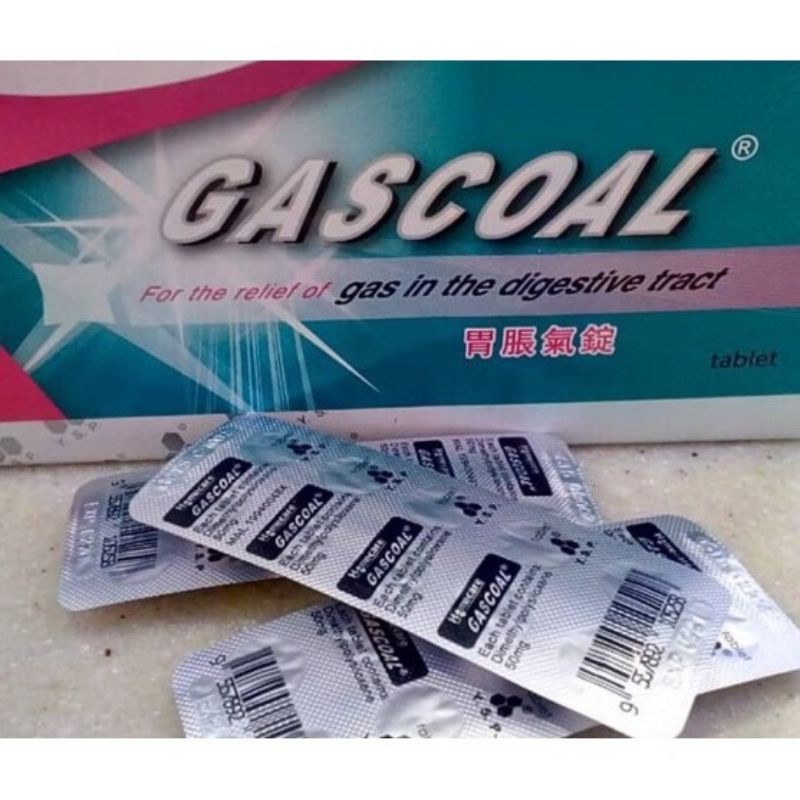 HOMECARE GASCOAL TABLET 10'S (UNTUK SENDAWAN & BLOATING GAS PERUT ...