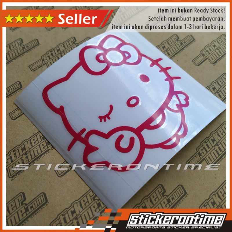 Car Sticker Hello Kitty Face & Hand myvi viv axia alza bezza kenari ...